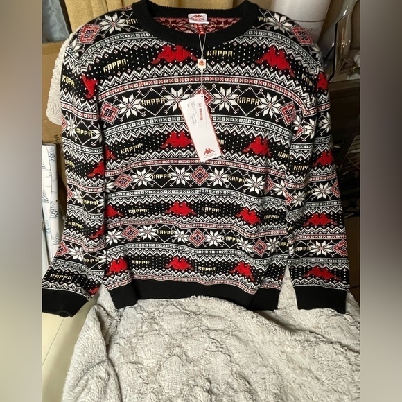 Kappa | Sweaters | Nwt Kappa Sweater Crew Neck Fleece Long Sleeve Size ...